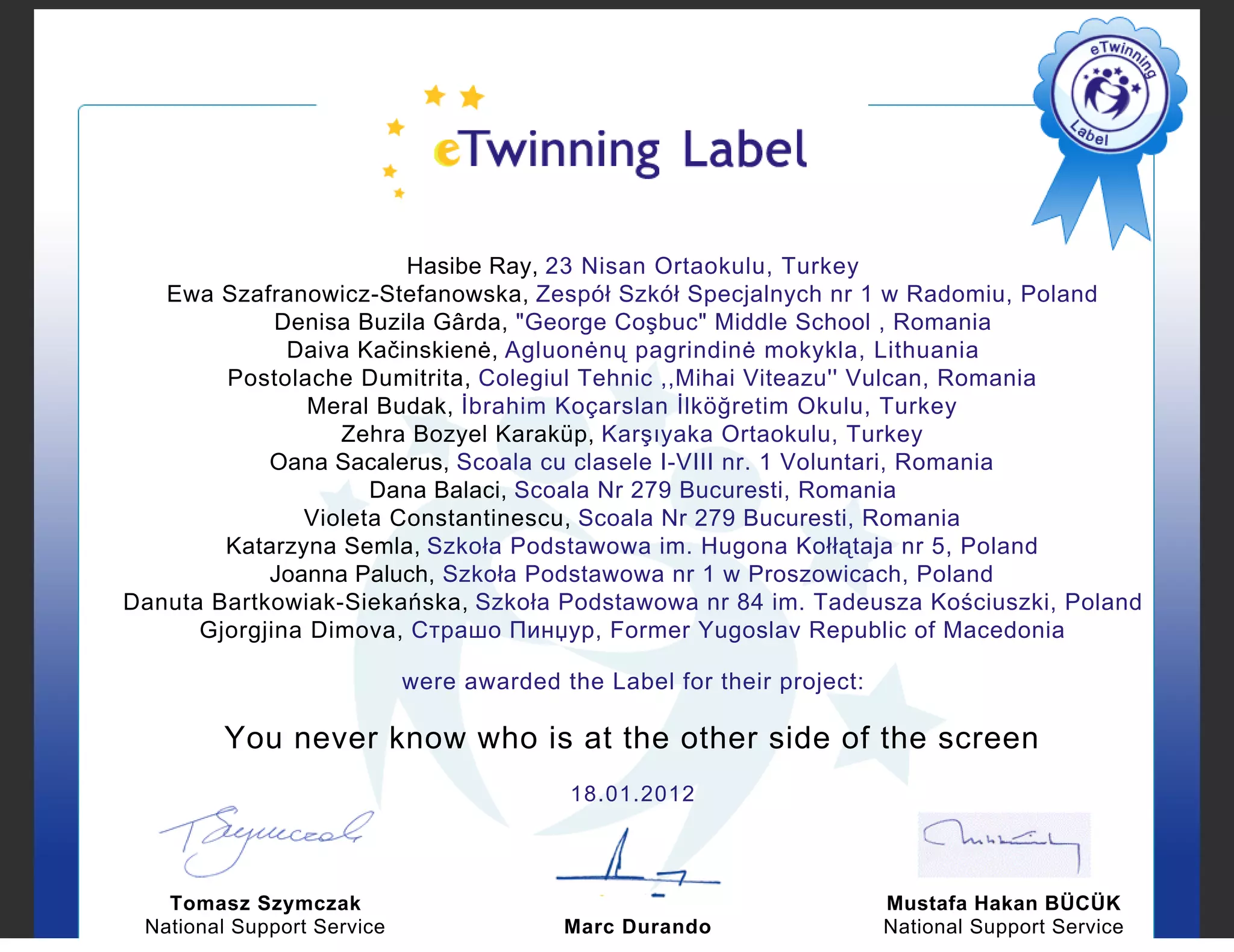 Etw certificate 70016_en | PDF