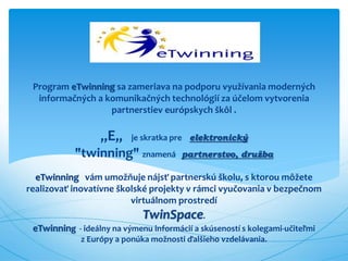 E twinning prezent. | PPT