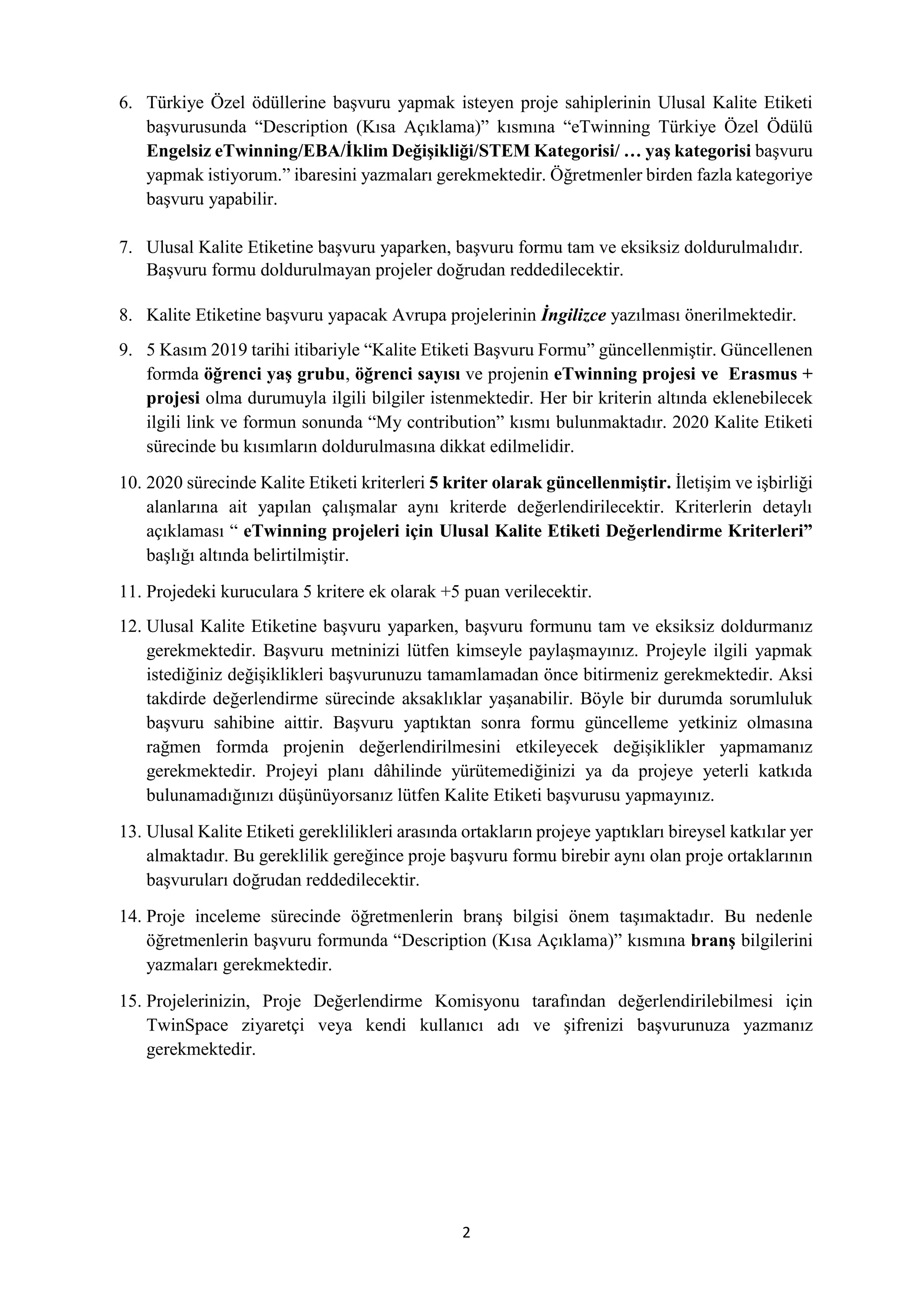 Kalite etiketi başvuru formu ve kalite etiketi rehberi | PDF