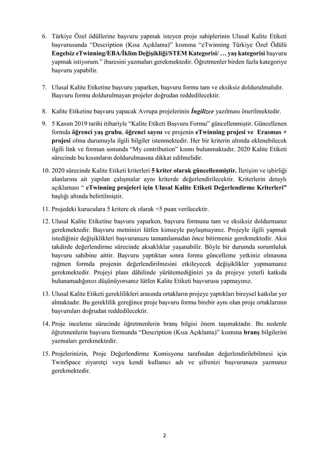 Kalite etiketi başvuru formu ve kalite etiketi rehberi | PDF