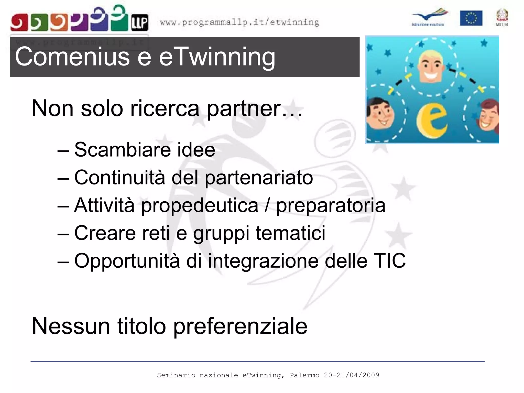 Etwinning Introduzione | PPT