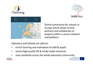 SLIDEshow eTwinning Networking | PDF