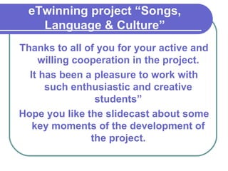 E twinning project | PPT