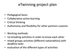 E twinning project plan | PPTX
