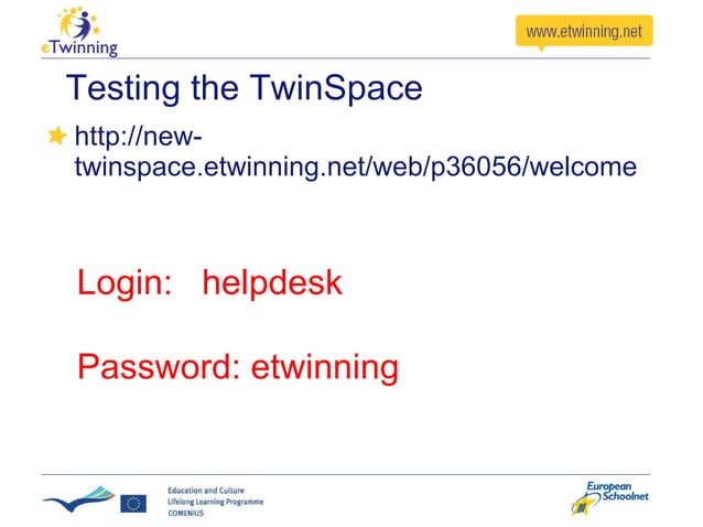 E twinning wg1_twinspace_201009 | PPT