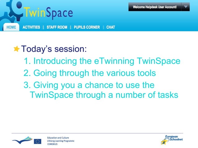 E twinning wg1_twinspace_201009 | PPT