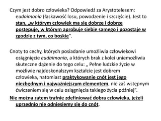 Etyka cnót a etyka prawa naturalnego | PPT