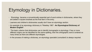 Etymology | PPTX