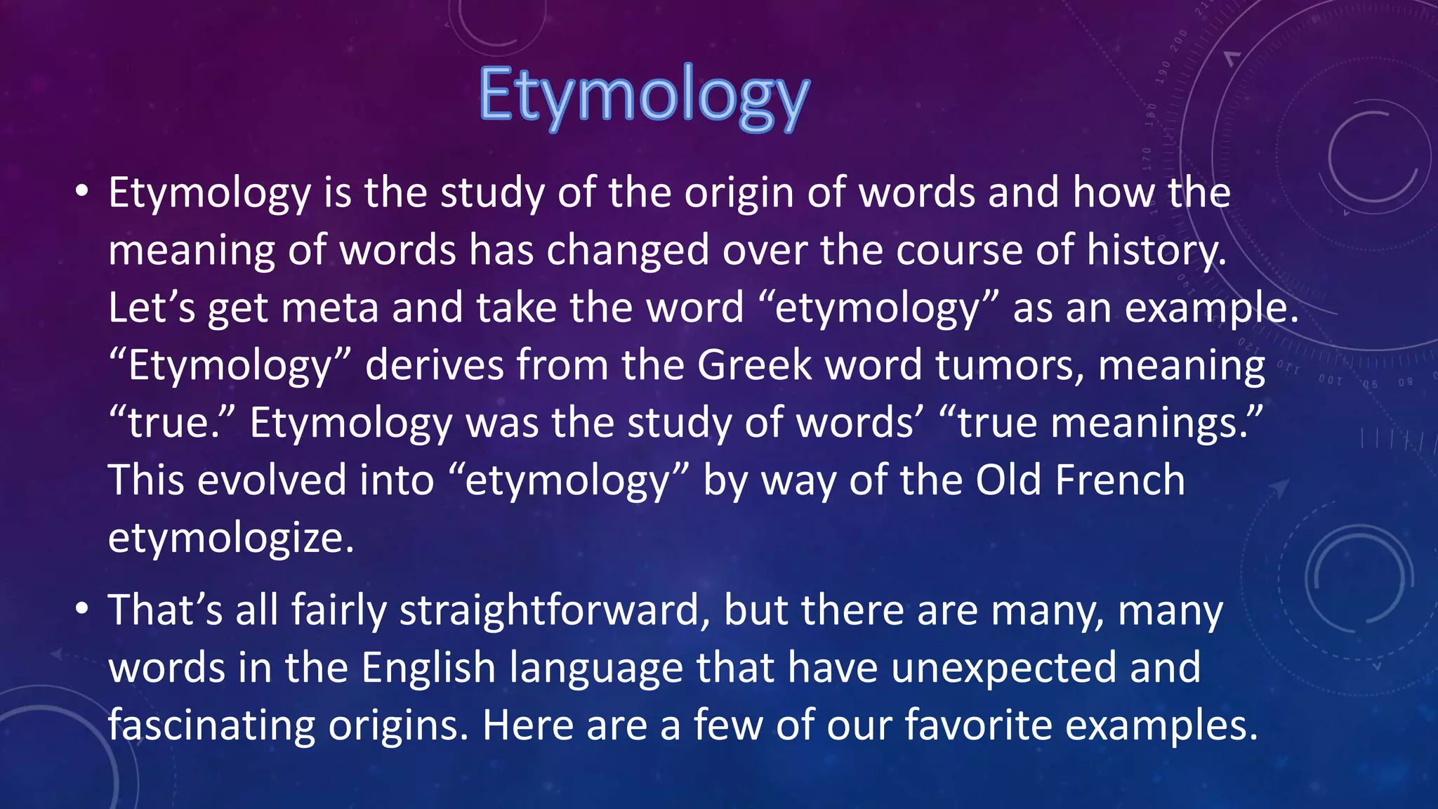 Etymology | PPSX