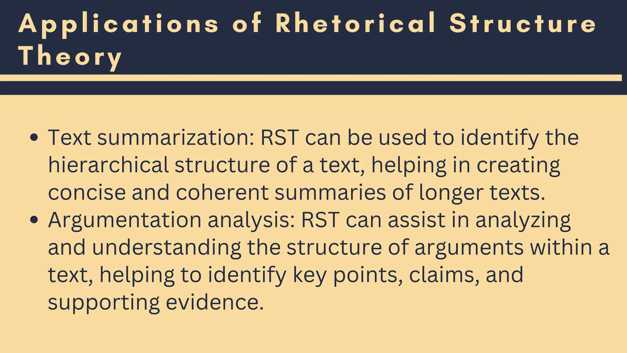 Rhetorical Structure Model In Advanced Discourse Analysis Ppt
