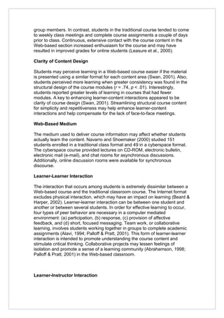 Types of Interactions in Distance Education | DOC