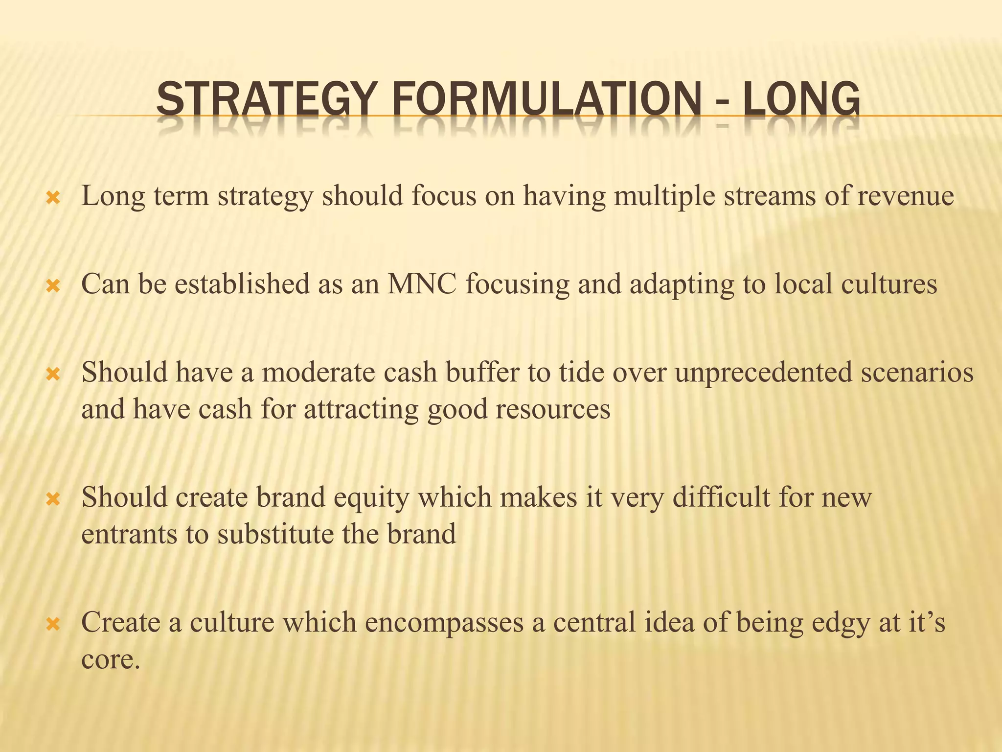 Strategy Formulation E types | PPT