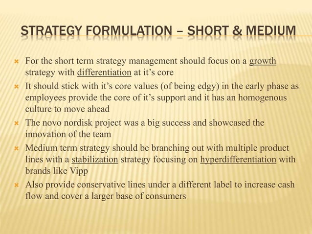Strategy Formulation E types | PPT