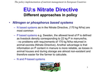 EU Agricultural and Environmental Requirements in Sweden presentation | PPT | Agriculture ...