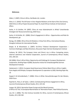 Competing World-Visions? China’s and the EU’s Africa-Policies | PDF | Africa Travel | Travel ...