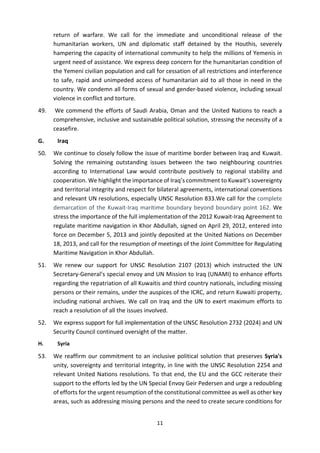 EU- GCC 2024 Summit- Joint Statement-final | PDF | Power and Energy ...