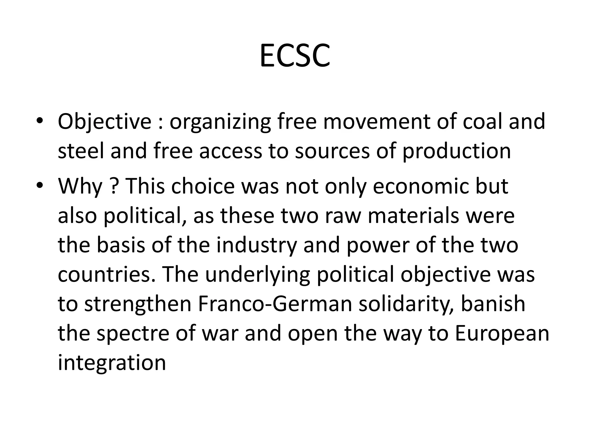 Formation of European union: till Treaty of Rome (1951- 1957) | PPT