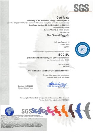 El Komy Biodiesel Egypte EU-ISCC-Cert-DE100-14416123.pdf