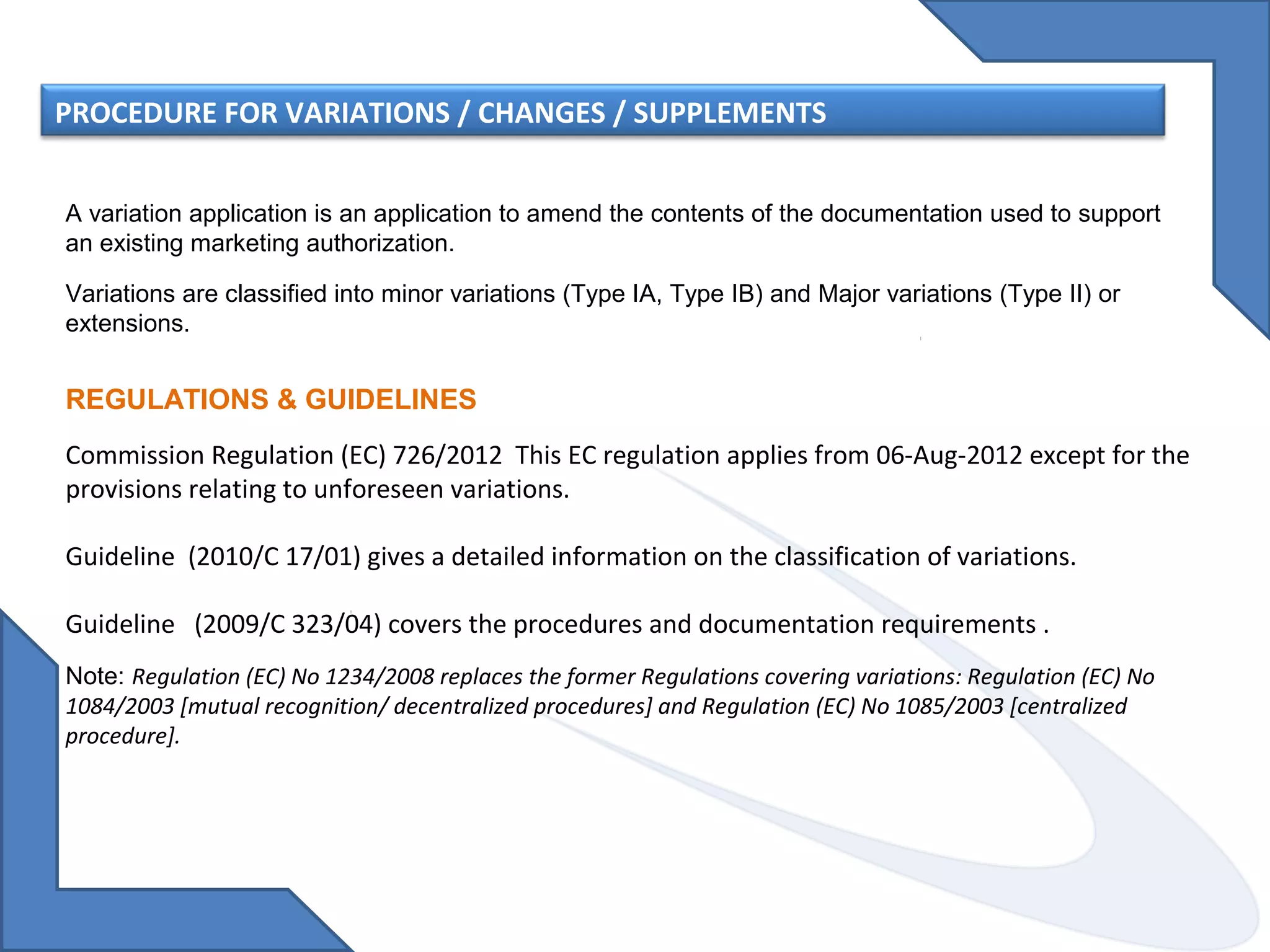 EU - Regulatory Evaluation Process | PPT