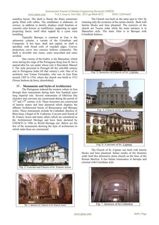 Significance Assessment of Architectural Heritage Monuments in Old-Goa ...