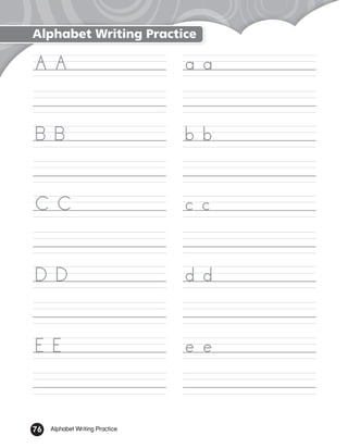 Eu2e wb starter_alphabet_writing | PDF