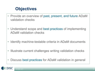 The Best Practices of CDISC ADaM Validation Checks: Past, Present, and ...