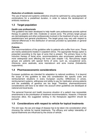Eu acne guideline 2016 | PDF