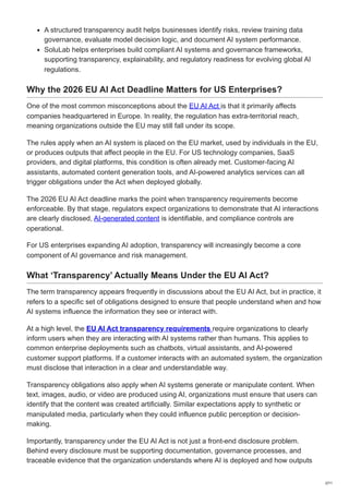 EU AI Act 2026 Ready for Transparency Audits Your Step-by-Step ...