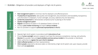 Navigating the New EU AI Act (Data & Analytics) | PDF