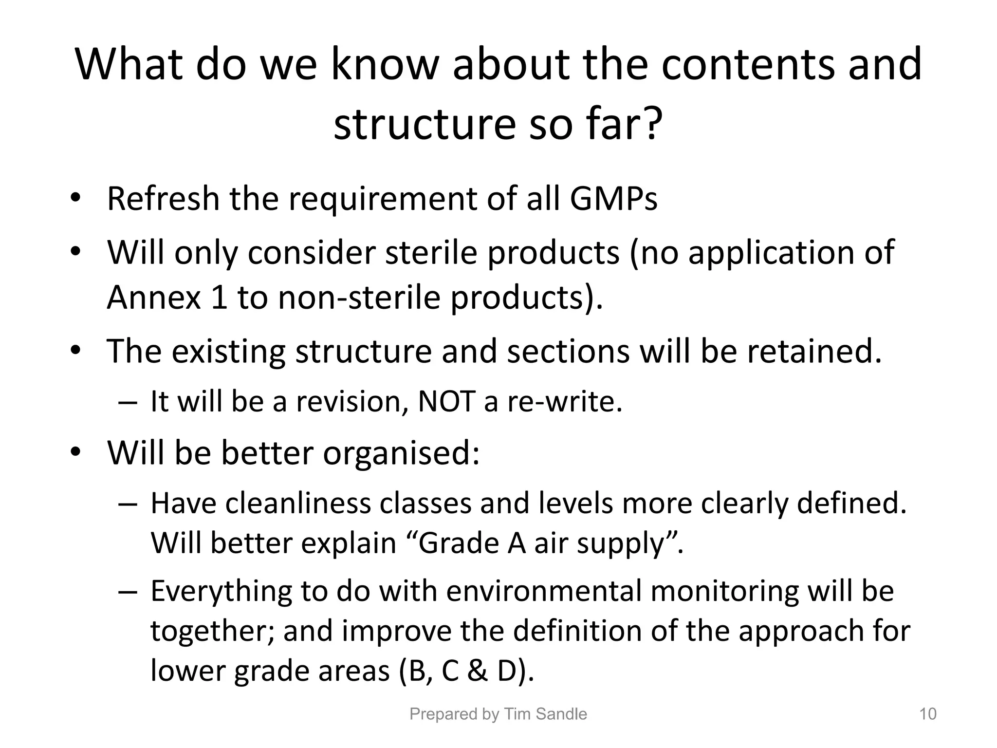 EU GMP Annex1 Review | PPTX