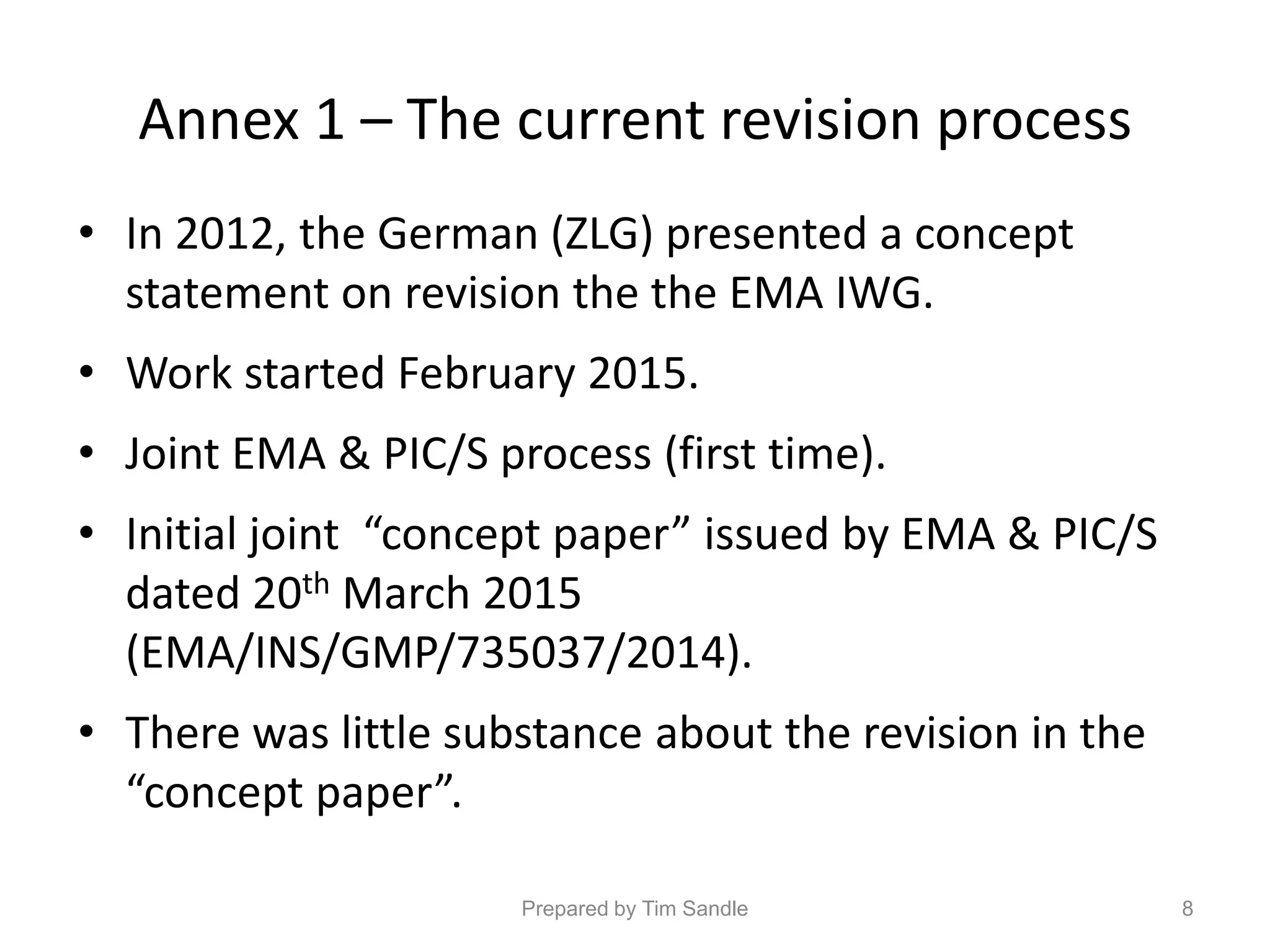 EU GMP Annex1 Review | PPTX