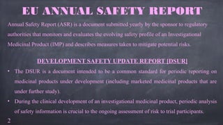 EUROPE ANNUAL SAFETY REPORT DOCUMENTS [ASR] | PPTX