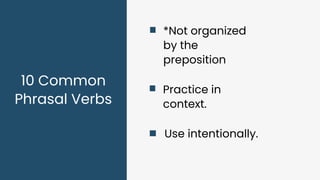 Phrasal Verb Launch Introduction | PPT