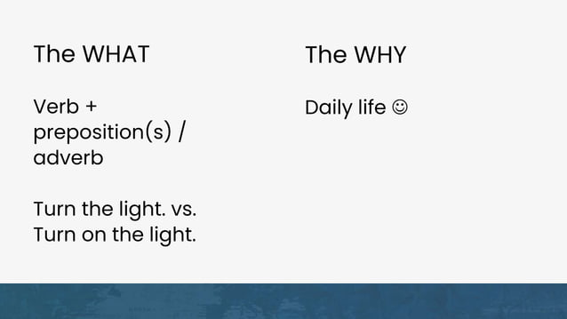 Phrasal Verb Launch Introduction | PPT