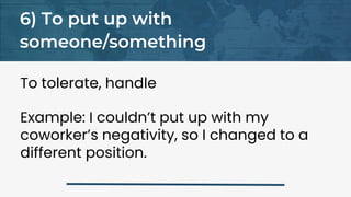 Phrasal Verb Launch: 10 Common Phrasal Verbs | PPT