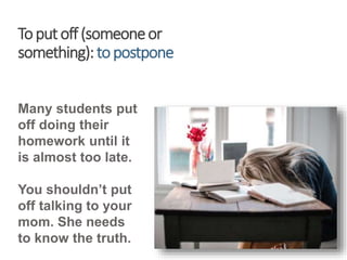 Phrasal Verbs with OFF: Part 2 | PPT