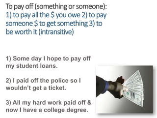 Phrasal Verbs with OFF: Part 1 | PPTX