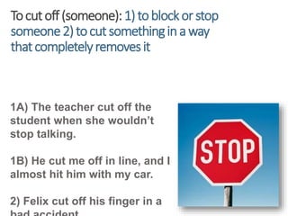 Phrasal Verbs with OFF: Part 1 | PPTX