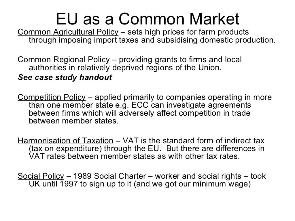 Eu As Common Market eu-as-common-market
