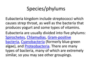 Eubacteria | PPTX