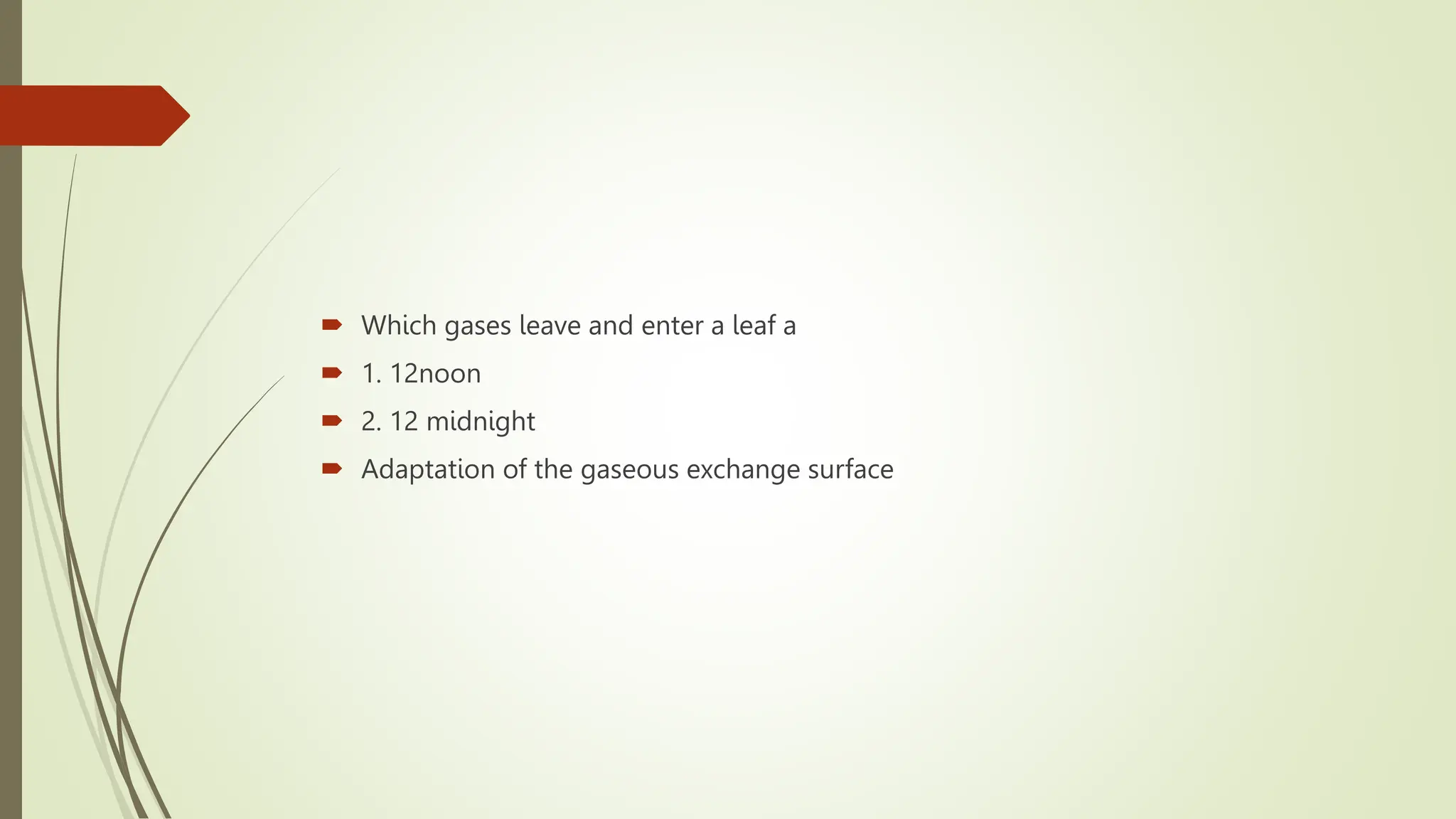 GASEOUS_EXCHANGE.pptx for biology csec students | PPTX