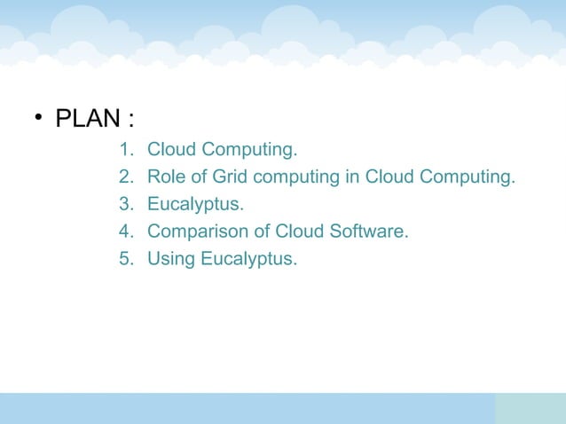 Eucalyptus Presentation Lsi Cloud Computing Ppt Cloud Computing Internet