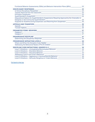 Eucation discipline code-kindergarten-grade-5-english | PDF