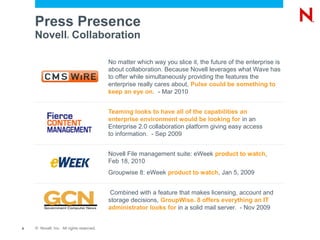 Novell Success Stories: Collaboration in Education | PPT