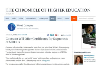 The Importance of Accreditation and Lowering MOOC Production Costs for ...