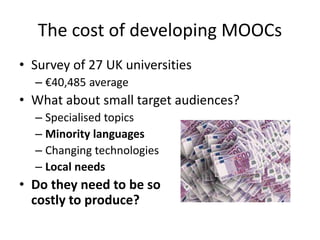 The Importance of Accreditation and Lowering MOOC Production Costs for ...
