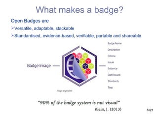 The use of Open Badges to recognise non-formal and informal learning | PPT
