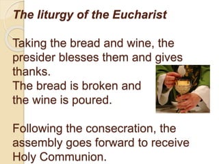 Eucharist | PPTX | Christianity | Religion & Spirituality