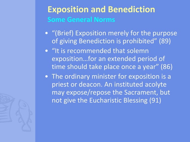 Eucharistic Adoration - History And Etiquette | PPTX