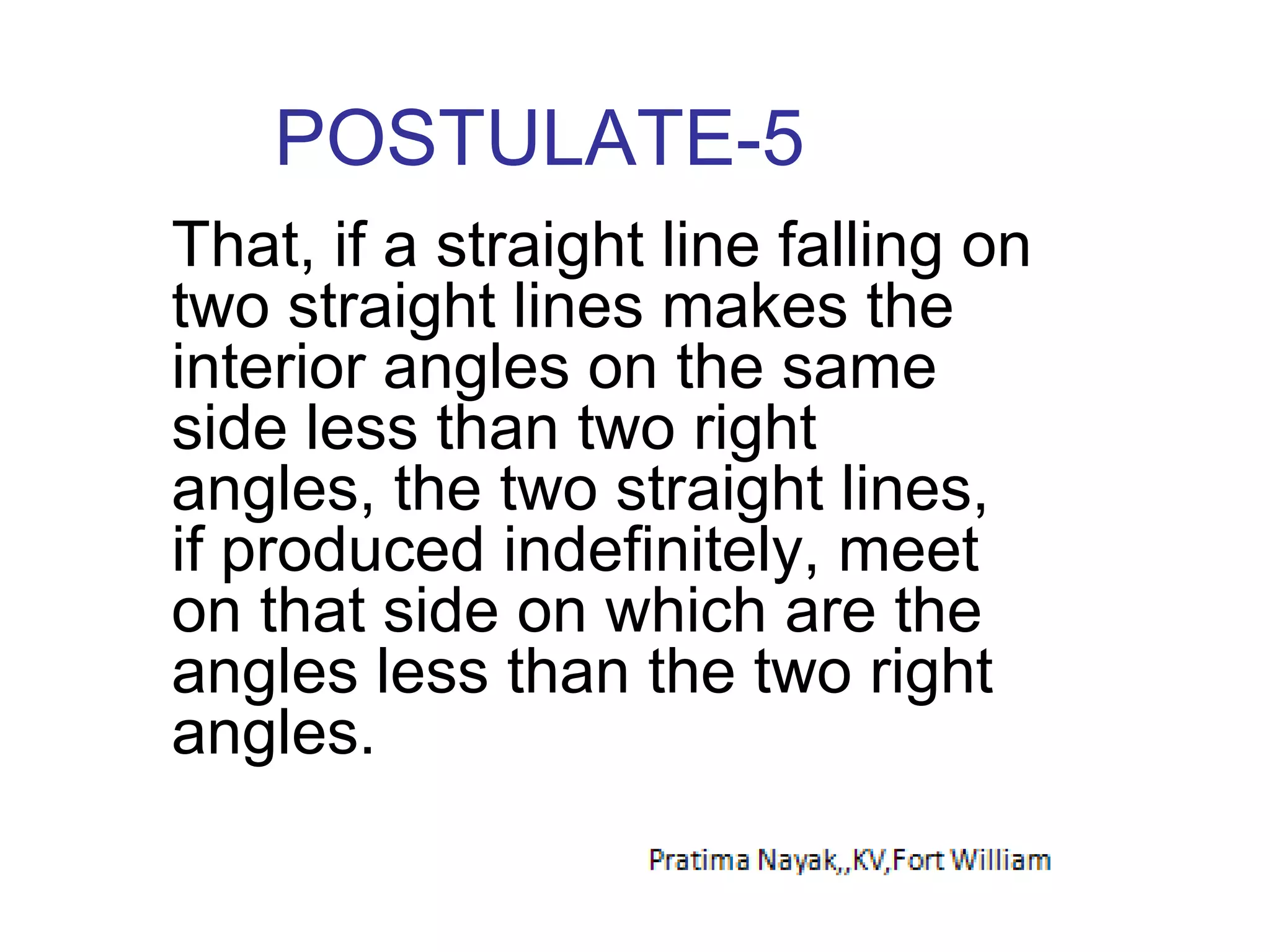 Eucldgeometry Pratima Nayak | PPT